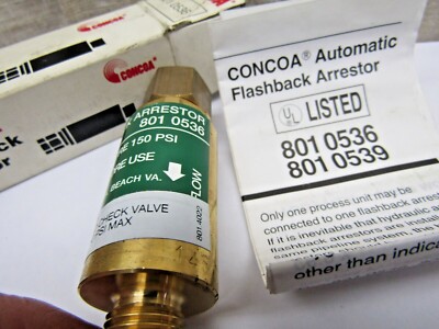 Concoa 801-0536 Flashback Arrestor | eBay