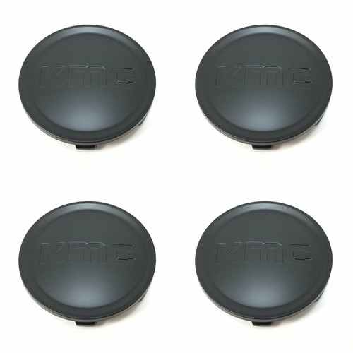 4 KMC Wheels Satin Black Wheel Center Hub Caps for 5Lug KM696 Pivot | eBay