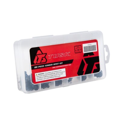 ATV UTV Motorcycle Assorted Plastic Fender Rivet Kit 4-Types of Rivets ...