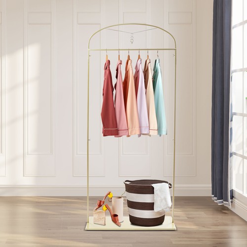Gold Garment Rack Metal Freestanding Garment Rack Wedding Dress Display ...