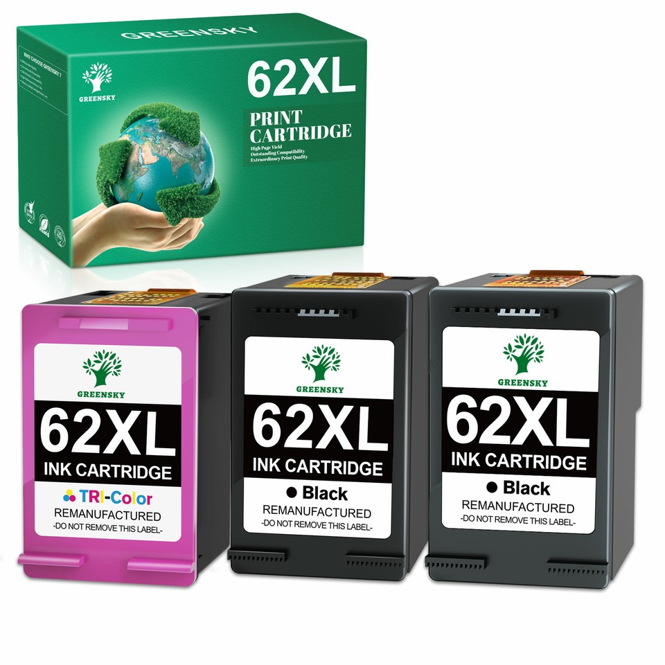 62xl Ink Cartridges For HP Ink 62 xl Envy 7640 5540 5640 5660 Printer ...