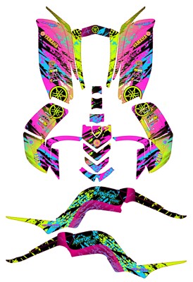 Fits Yamaha Raptor 660 GRAPHICS KIT STICKER DECALS YAMAHA RAPTOR 660 | eBay