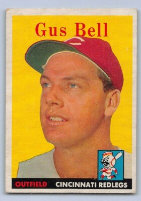 1958 - GUS BELL - Topps Baseball Card # 75 - CINCINNATI REDLEGS | eBay