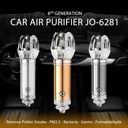 Car Air Ionic Purifier Oxygen/Ozone/Ionizer/Cleaner/KILL HARMFUL VIRUS ...