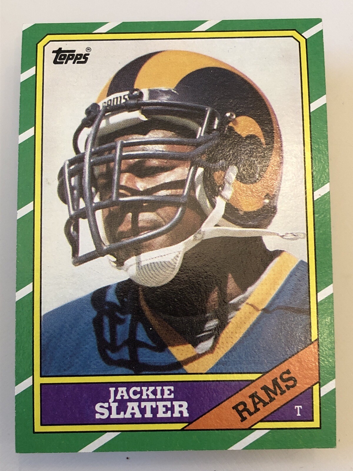 1986 TOPPS JACKIE SLATER #85 LOS ANGELES RAMS FOOTBALL CARD HOF | eBay