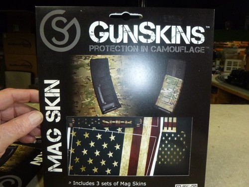 GunSkins AR-15 Mag Skin Premium Vinyl Mag Wrap Peel & Stick -FLAGS- PKG ...
