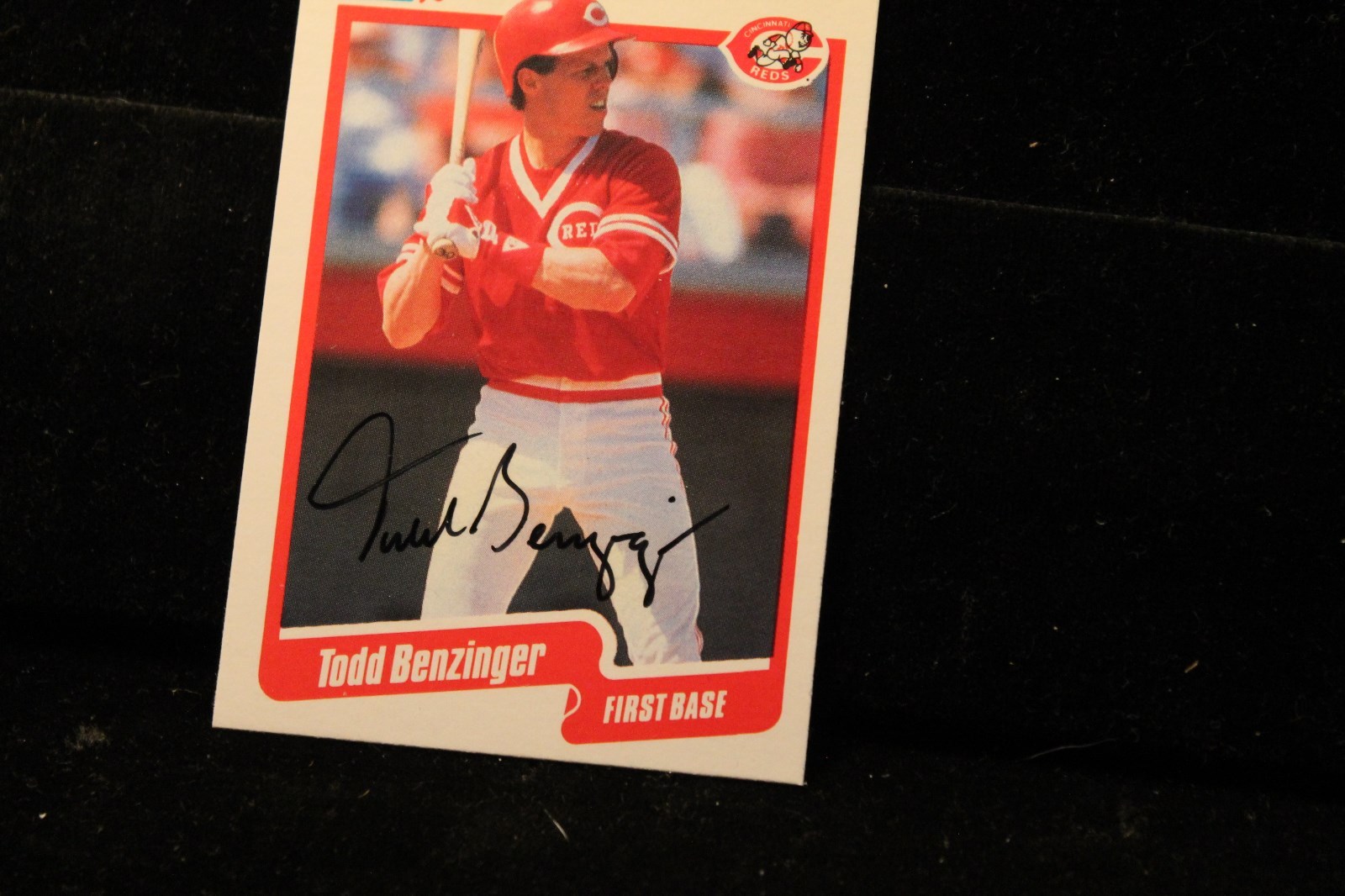 Todd Benzinger Cincinatti Reds Signed Card Autographed Auto | eBay