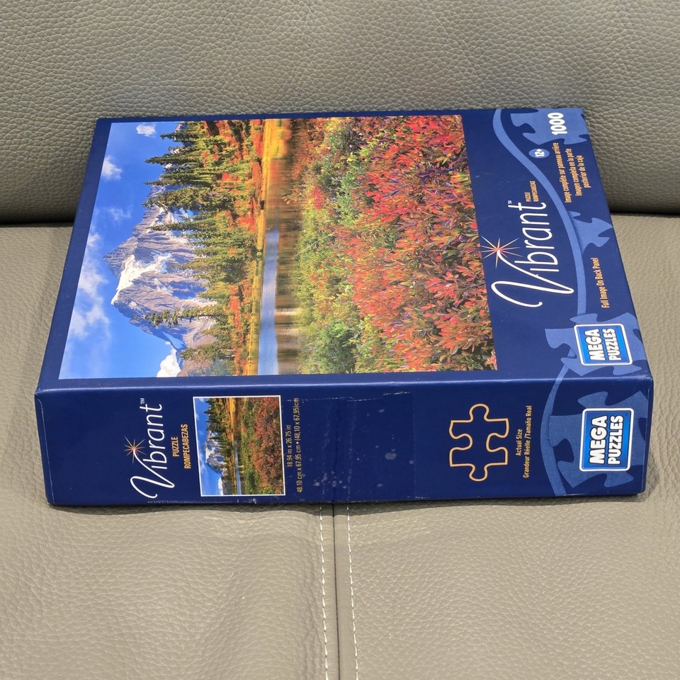 Puzzle 1000 Pieces Vibrant "Picture Lake" Fall Colors Mega Puzzles ...