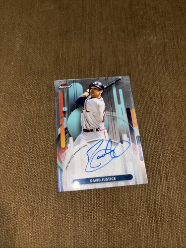 David Justice Auto Topps Finest | eBay