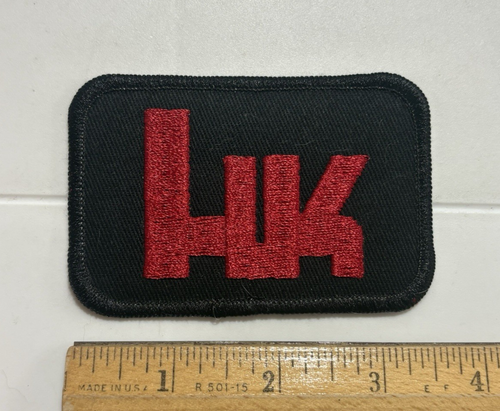 Heckler & Koch Rifles Handguns Firearms HK Black Red Embroidered Patch ...