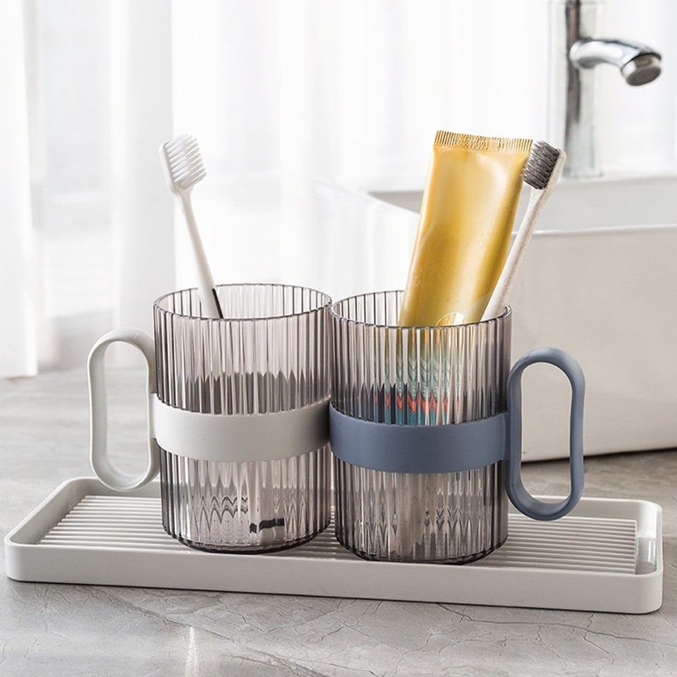 4 Pcs Plastic Toothbrush Cups Bathroom Drinking Mouthwash Toothbrush ...
