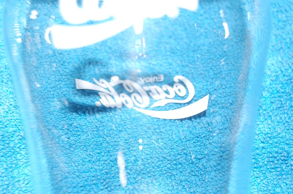 Vintage 9 Pc Coke/Coca-Cola 16 oz Bell-Shaped Clear Glasses & Pitcher ...