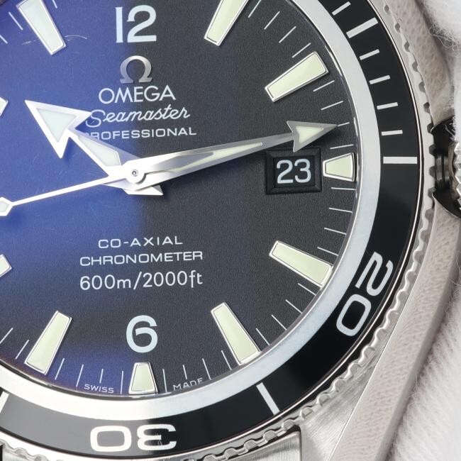 OMEGA 2201.50 SEAMASTER 600 PLANET OCEAN DATE AUTOMATIC BLACK DIAL MEN ...