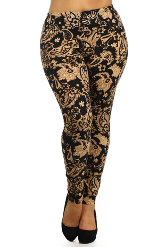 Womens Plus Size Graphic Print Pattern Buttery Soft Leggings | eBay