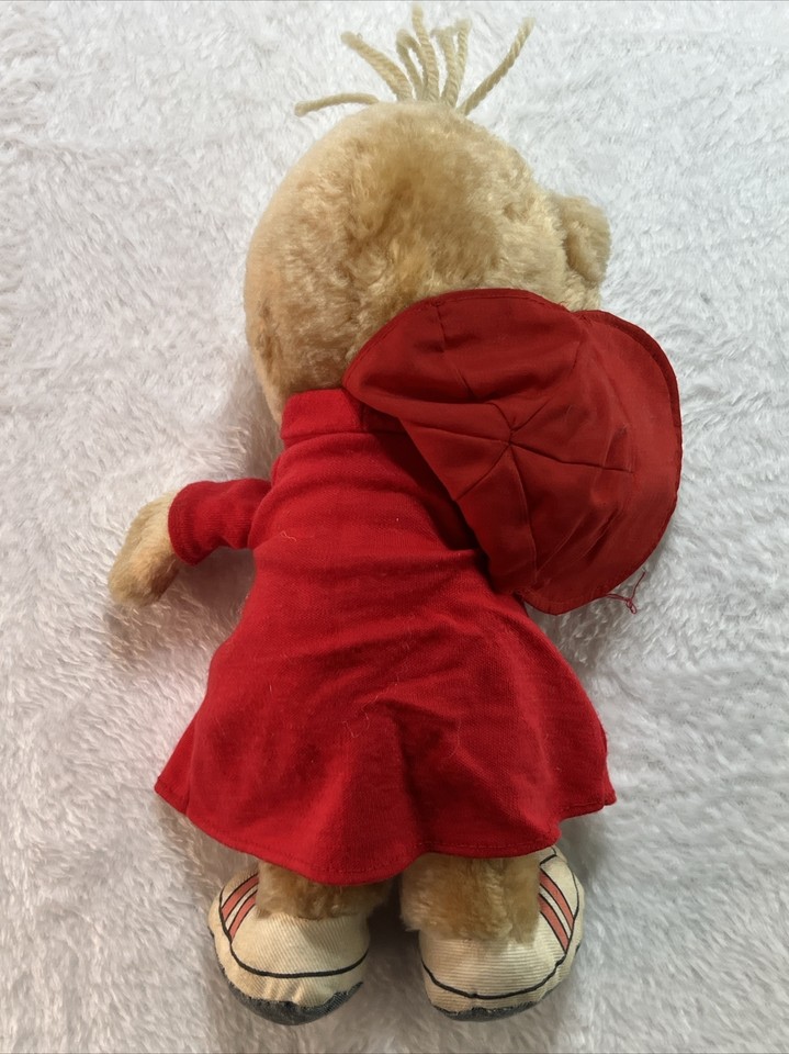 Vintage 1983 Alvin And The Chipmunks ALVIN 11” Plush Doll CBS Toys Red ...