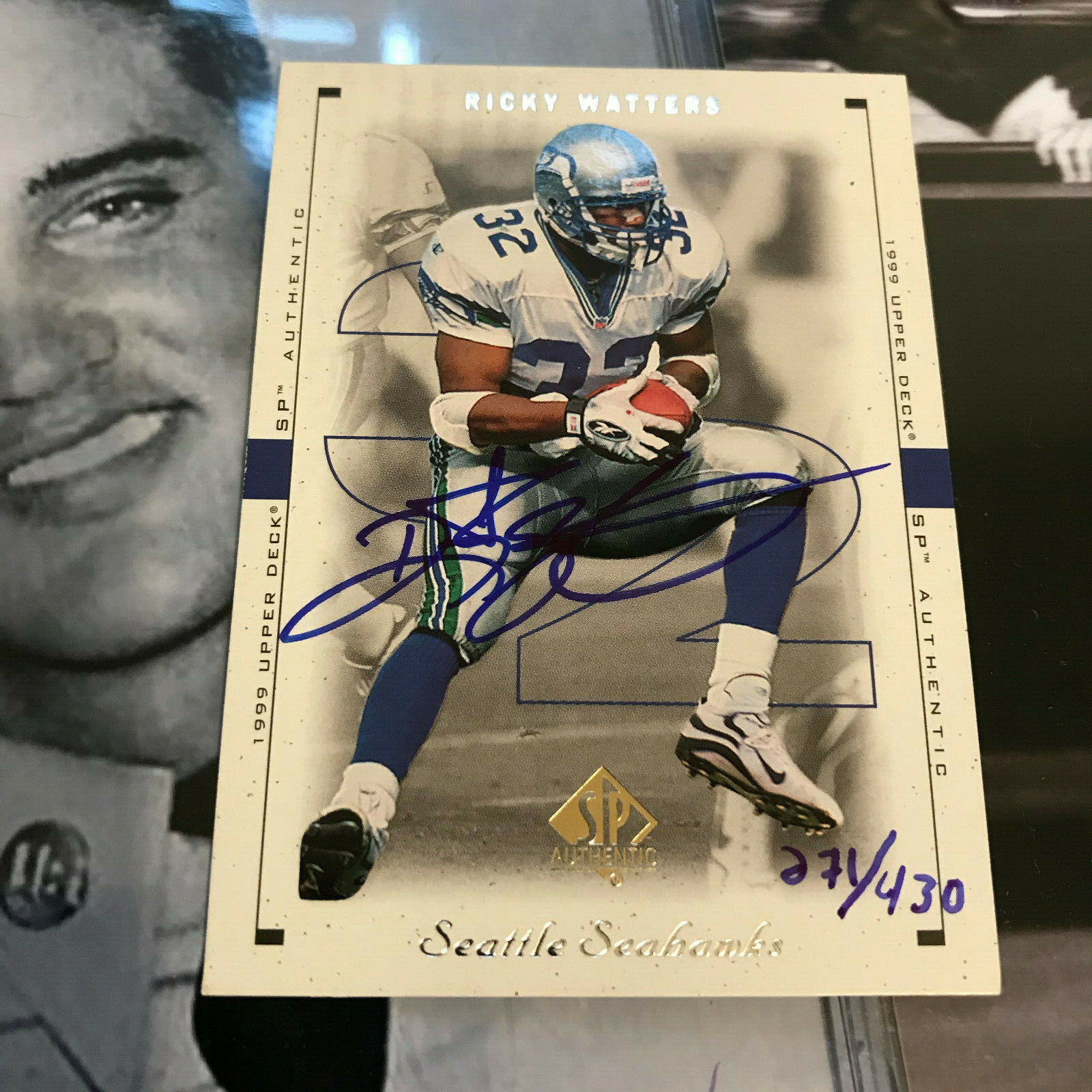 Ricky Watters auto 1999 autograph BUYBACK signed Upper Deck SP ...