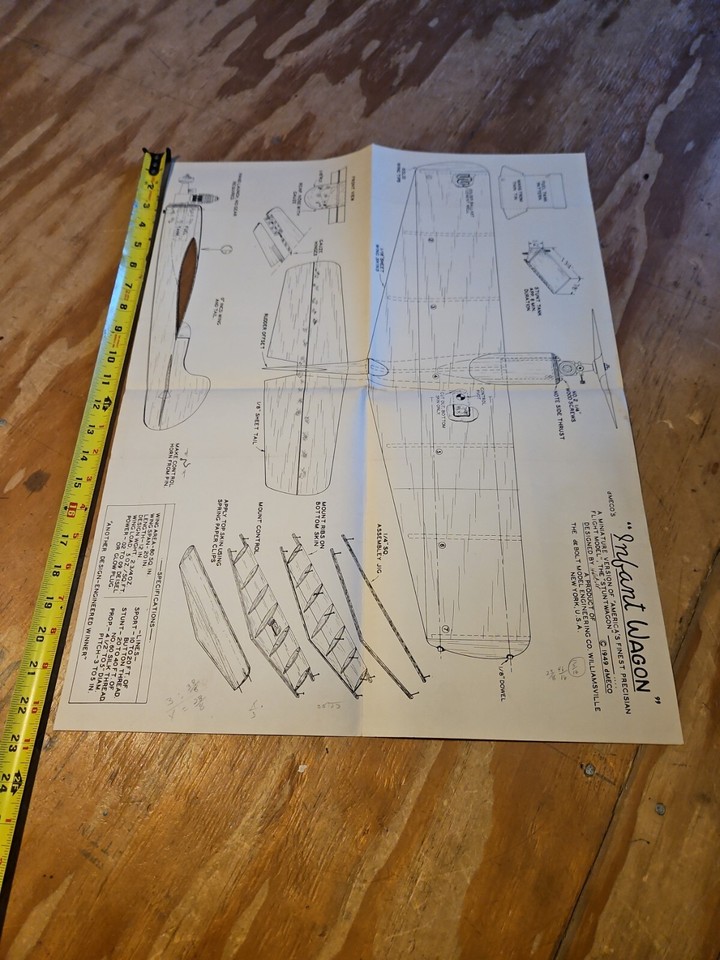 Lot Of 14 Vintage Comet, Cleveland, Berkeley Model Airplane Plans, 3 ...