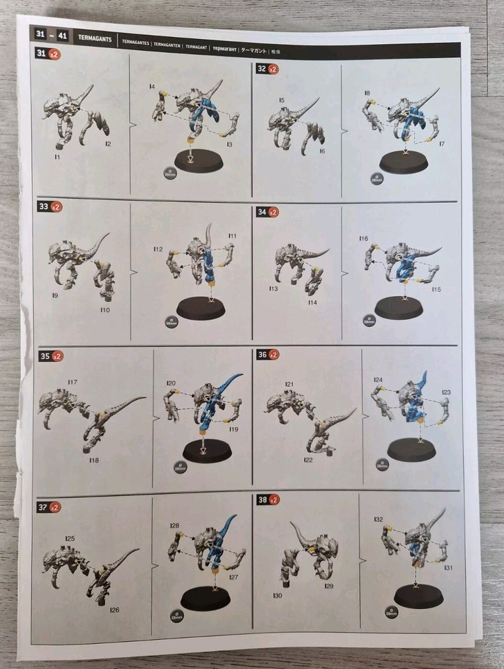 40K 10 Termagants And Ripper Swarm New On Sprue Warhammer 40,000 ...