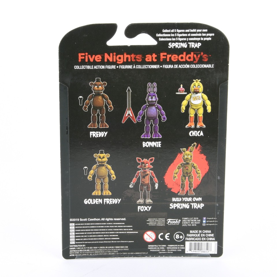 Funko Spring Trap Five Nights At Freddy Bonnie Chica Golden Foxy 5 ...