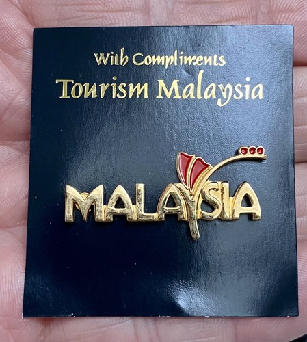 Tourism Malaysia Souvenir Enamel Lapel Pin Badge Excellent Condition On ...
