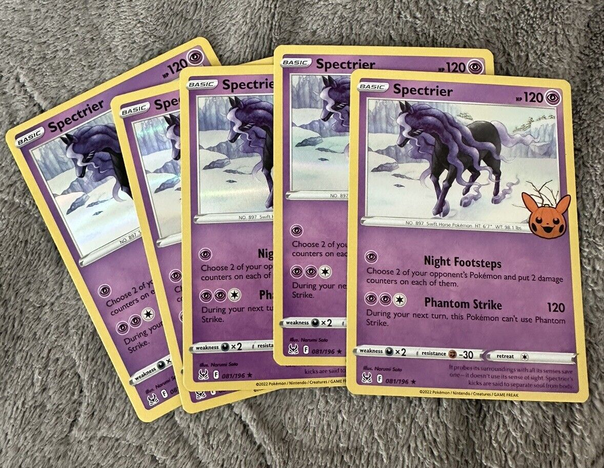 5 Spectrier 081/196 Trick or Trade 2023 Holo - Pokemon Card Stamp NM ...