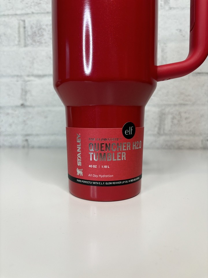 Stanley x ELF Red Delicious Quencher Tumbler E.L.F In-Hand 40 oz | eBay