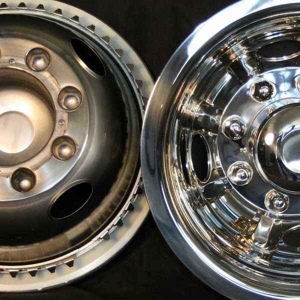 4 CHEVY GMC TRUCK 16" Dual Steel Wheel Simulators Dually Rim Skins ...