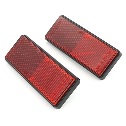 1pc Square Red Reflectors Universal Fit For Motorcycles ATV Bikes Dirt ...