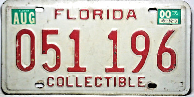2000 Florida COLLECTIBLE License Plate | eBay