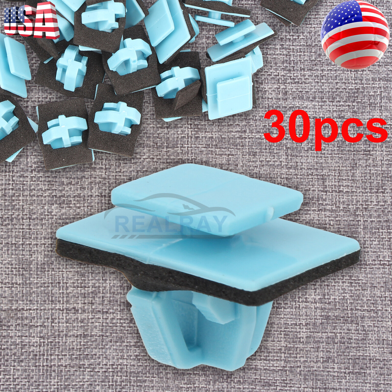 Moulding Clip With Sealer for Hyundai & Kia 87756-1F000 30pcs Blue | eBay