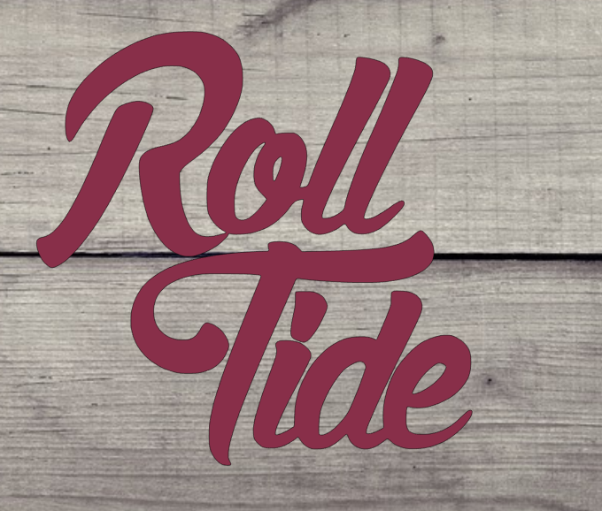 Alabama Roll Tide Decal - Bama - Yeti / Auto / Cell phone - Crimson ...