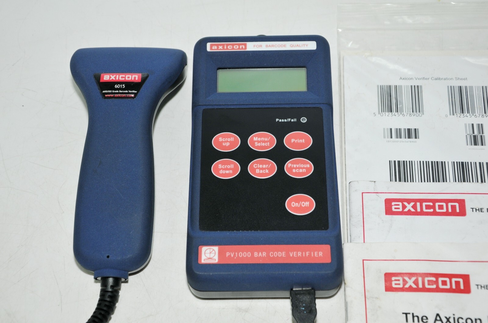 Axicon PV-1000 Portable Barcode Verifier with 6015 Barcode Scanner | eBay