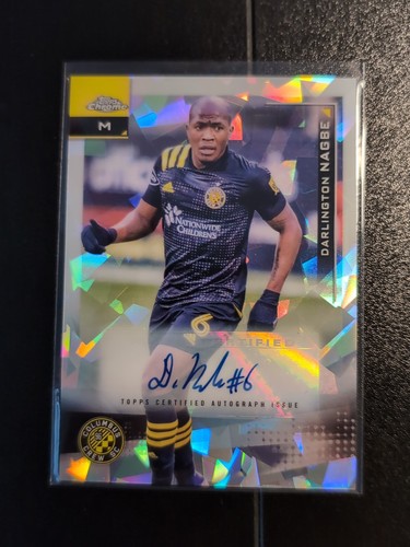 2021 Topps Chrome MLS Sapphire Darlington Nagbe Autograph #97 Columbus ...