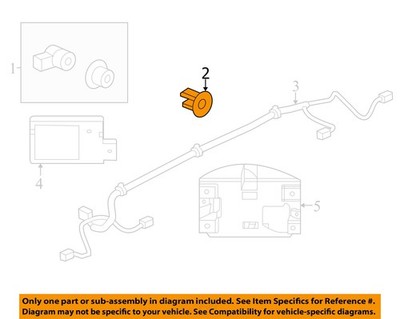 GM OEM 13-25 Express 1500 Electrical Components-Park Sensor Bracket ...