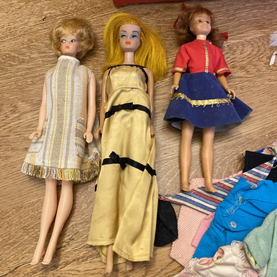 Vintage Barbie Lot 1958 & 1963 w/ Clothing Accessories Case, First ...