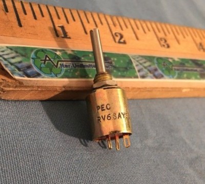 NEW PEC RV6SAYSD103A Potentiometer 10K Ohm 10% 1-Turn 1/2W 350V Solder ...