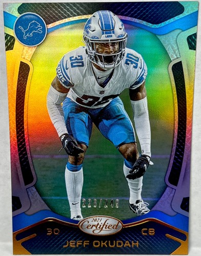 2021 Panini Certified - Mirror Bronze #69 Jeff Okudah /249 LIONS CB | eBay