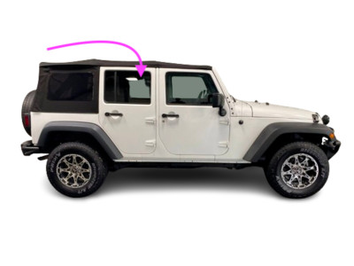 Fits: 2007-2018 Jeep Wrangler 4DR Utility Passenger Rear Right Door ...