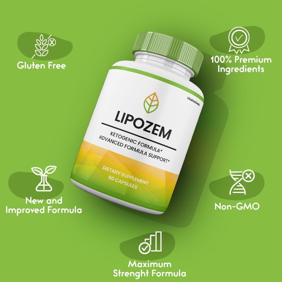 Lipozem Capsules, Maximum Strength, Lipozem Pills for Men and Women (10 ...