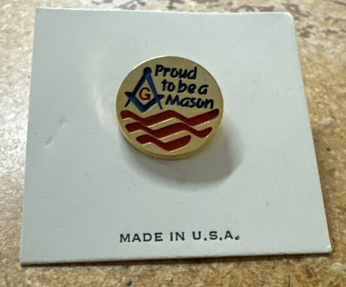 Proud To Be a Mason Lapel Pin Masonic, Freemasonry Fraternal ...