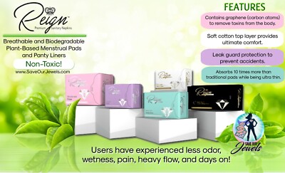 Reign Pads / Jewel Pads / Non-Toxic Sanitary Napkins (w/ Nobel Prize ...