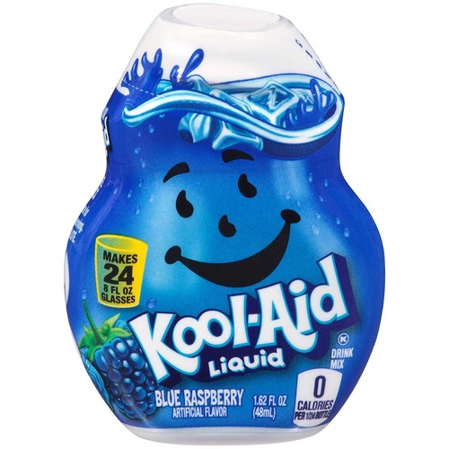 Kool Aid Blue Raspberry Liquid Drink Mix 1.62 Fl Oz Sugar Free ...