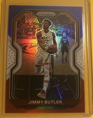 Jimmy Butler 2020-21 Panini Prizm Red White Blue Card #137 Miami Heat ...