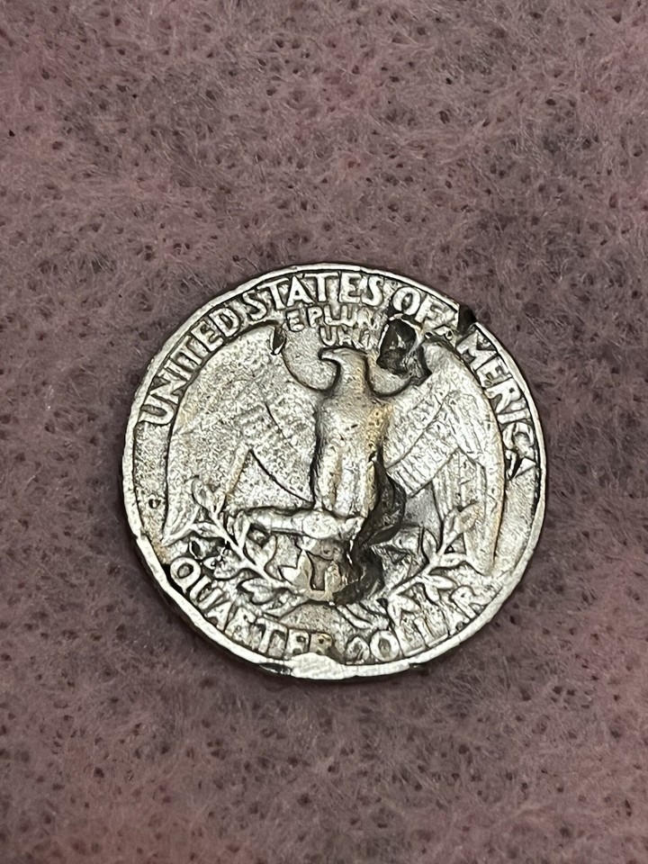 1987 D Washington Quarter 25c, Mint Errors, Deformed, Unique, Rare ...