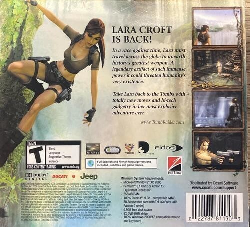 Tomb Raider Legend PC Windows 2000 Windows XP DVD-ROM | eBay