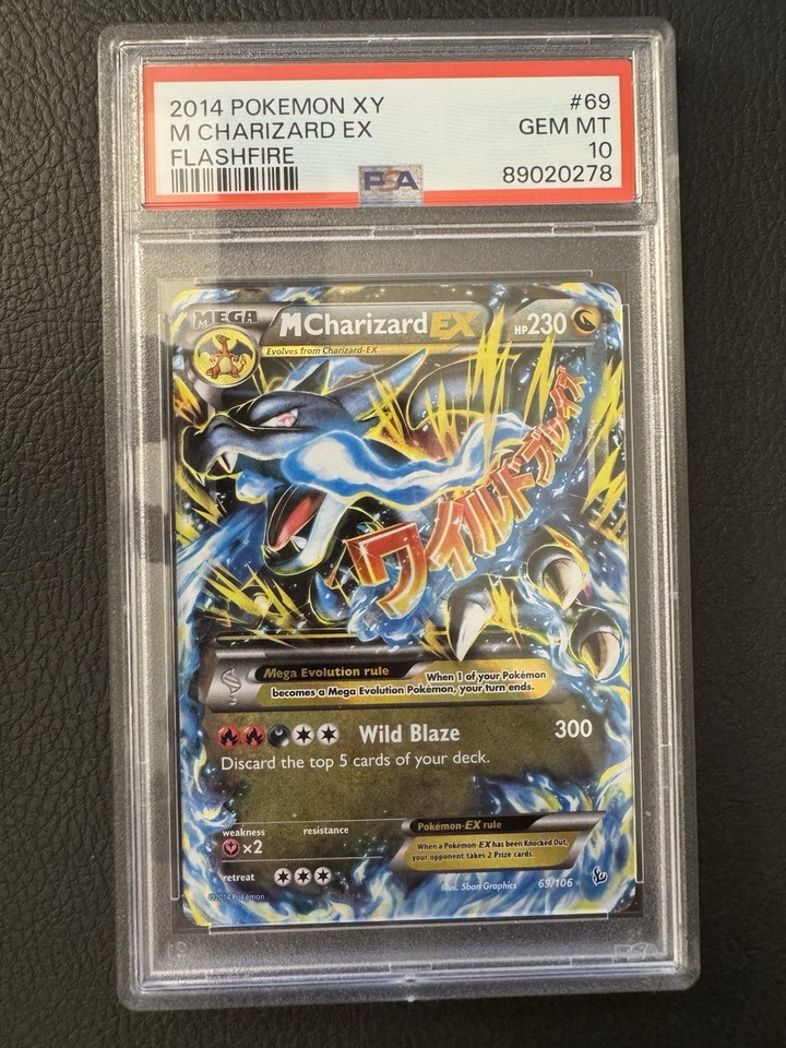 Pokemon Card PSA 10 Mega M Charizard EX 69/106 XY Flashfire Ultra Rare Gem Mint | eBay