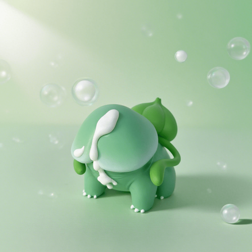 1pcs Cute Green Dinosaur Figurine - Pastel Chibi Model, Desktop Decor ...