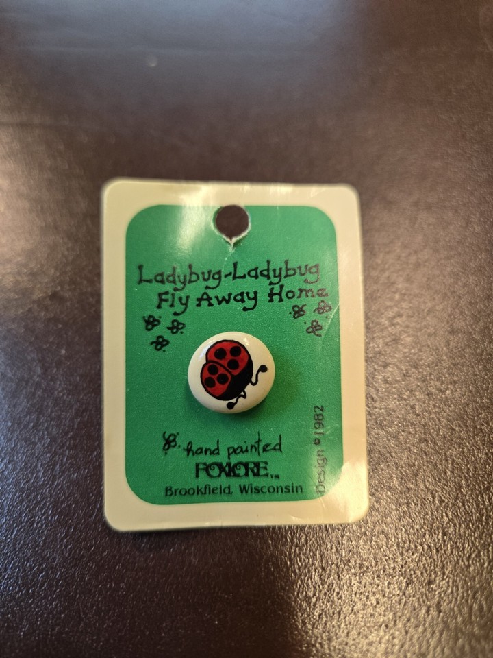 Vintage Yellow & Red LADY BUG Pin ~ LADYBUG | eBay