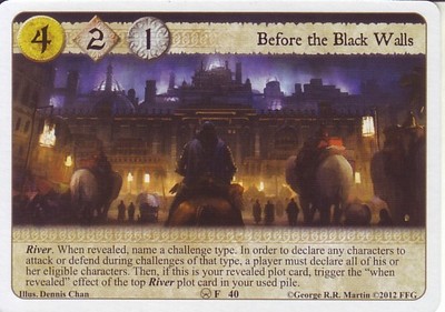 3 x Before the Black Walls AGoT LCG 1.0 Game of Thrones Valar Dohaeris ...