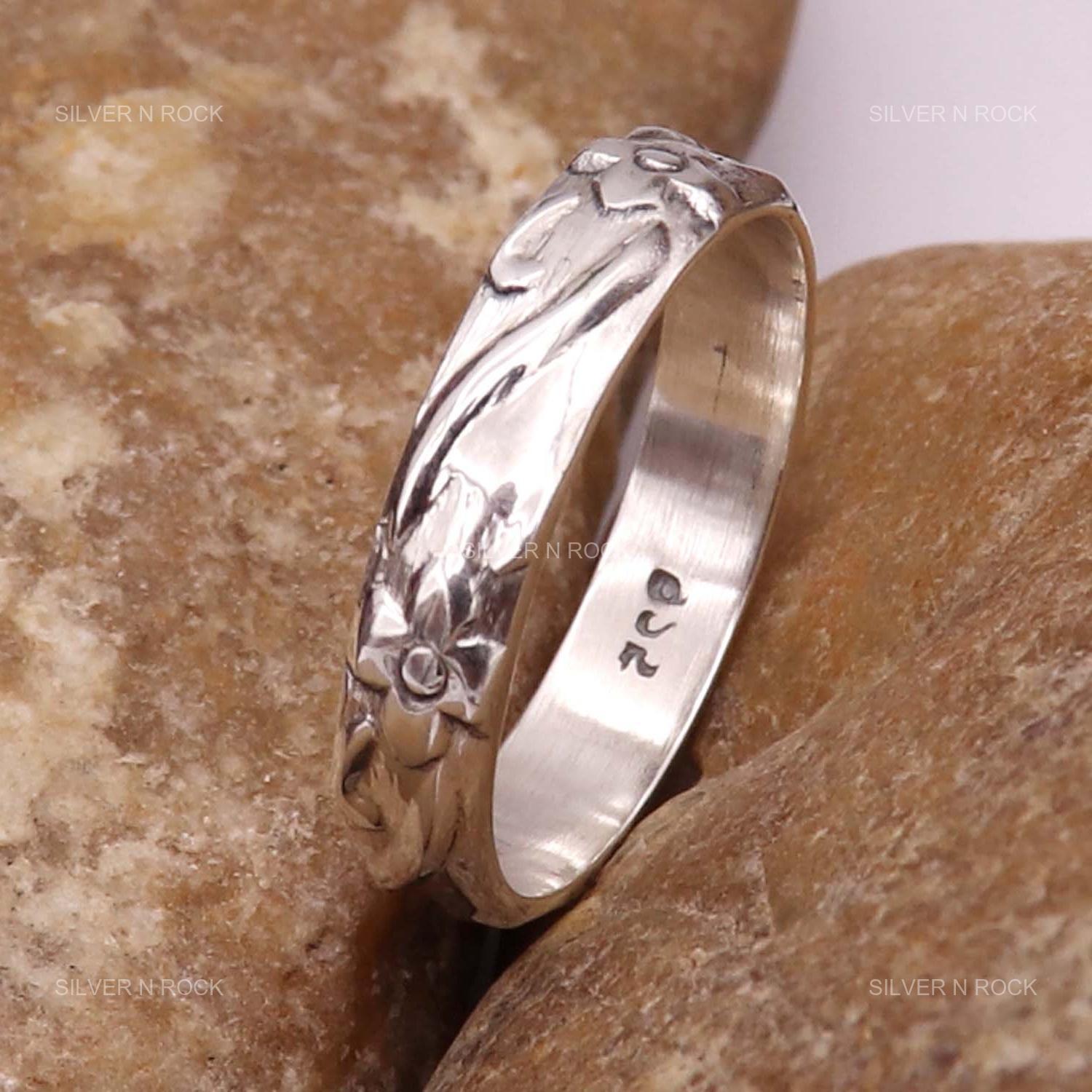 925 Sterling Silver Handcrafted Jewelry Band Ring Size | eBay